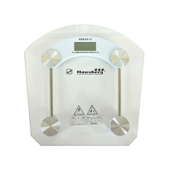 Cantar corporal Hausberg HB 6001, display lcd, pinchidere automata, indicator baterie, 150 kg ...